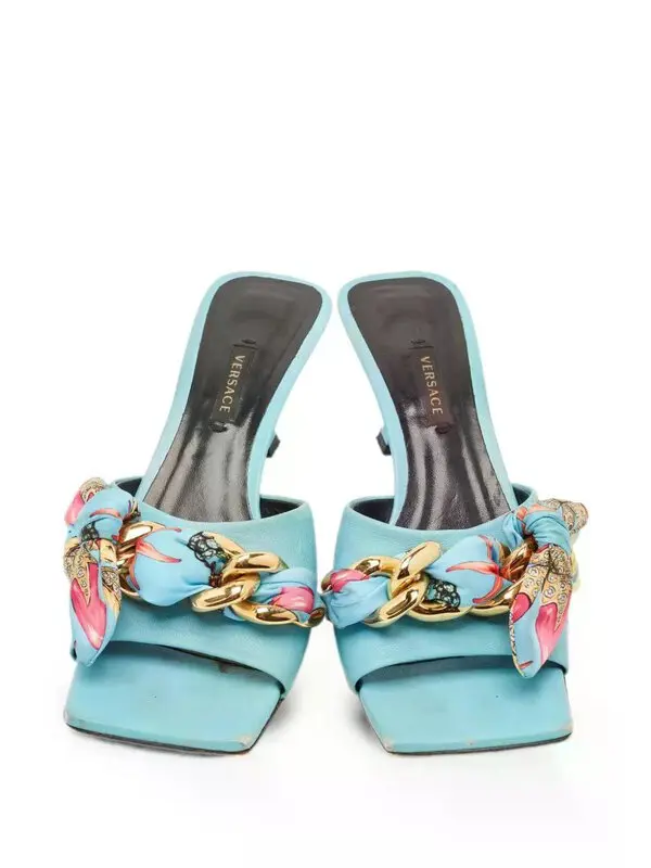 Versace Medusa Chain-link Heeled Sandals