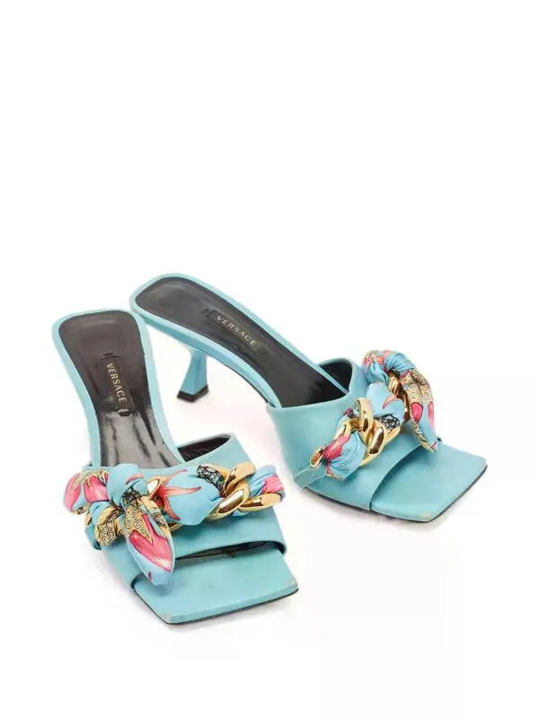Versace Medusa Chain-link Heeled Sandals