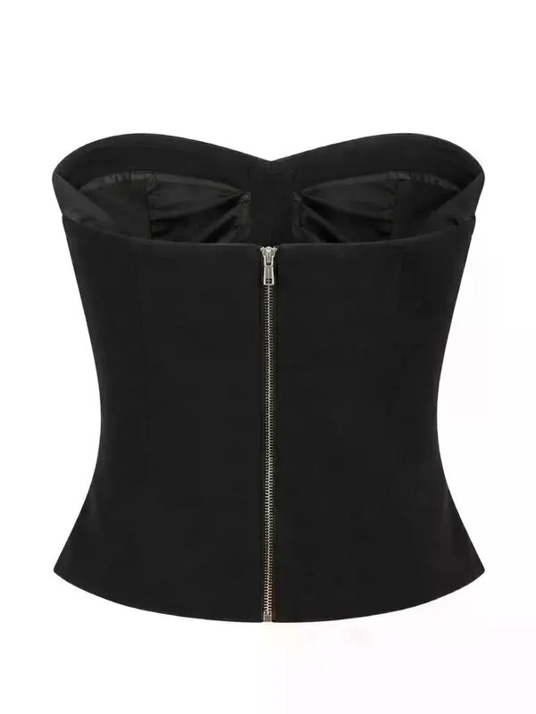 THE SEI Pleated Strapless Bustier