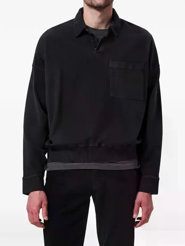 Citizens Of Humanity Rugby Long-sleeve Polo Shirt - Grey