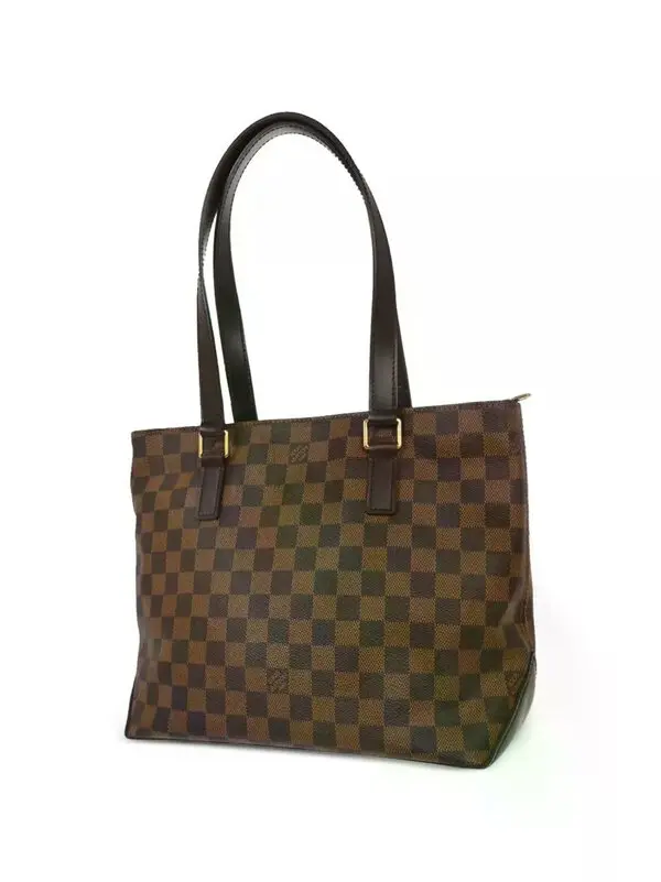 LOUIS VUITTON Damier Ebène Cabas Piano Tote Bag