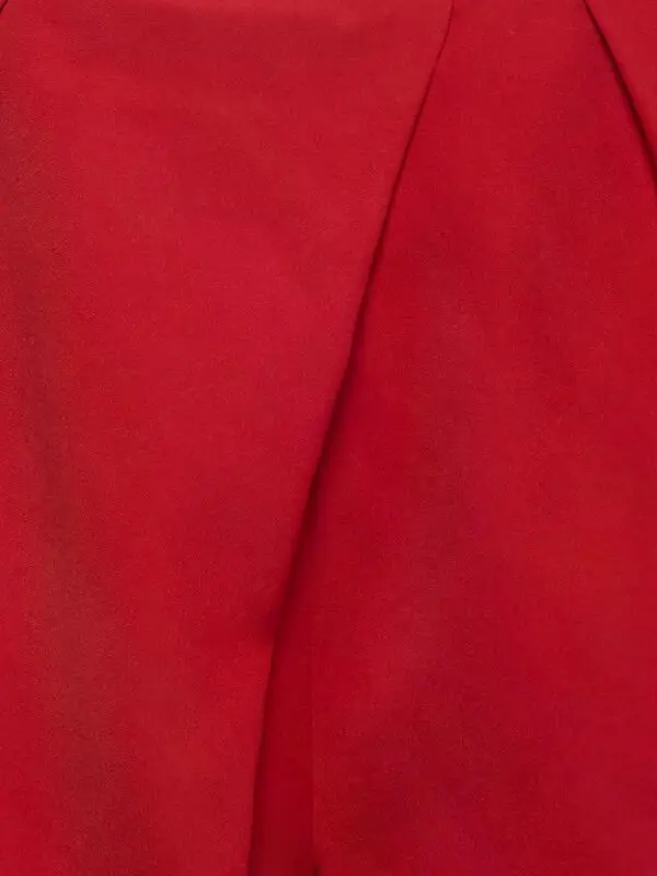 Emporio Armani Pleated Tape Trousers - Red