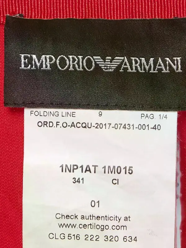 Emporio Armani Pleated Tape Trousers