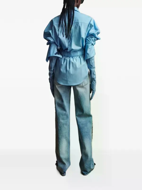 Hellessy Hellesy Aki Crystal-embellished Drawstring Jeans