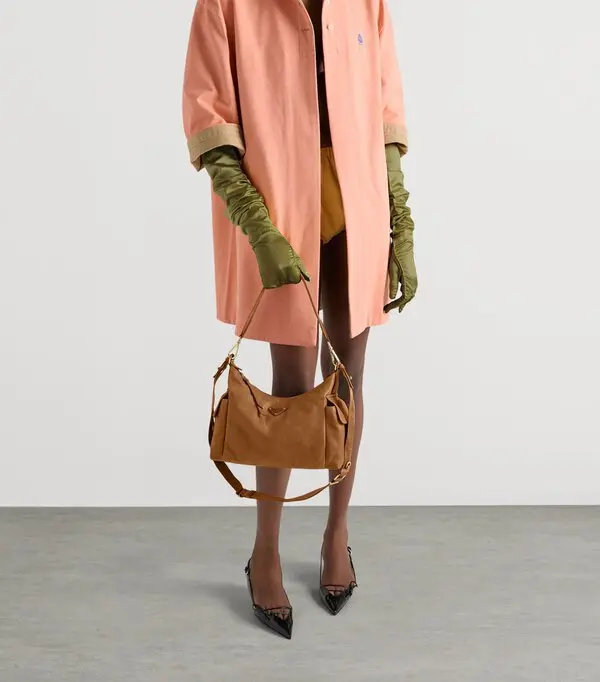 Prada Nappa Leather Explore Shoulder Bag - Brown