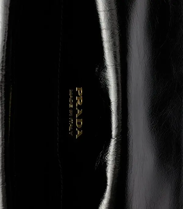 Prada Mini Leather Wallet With Strap