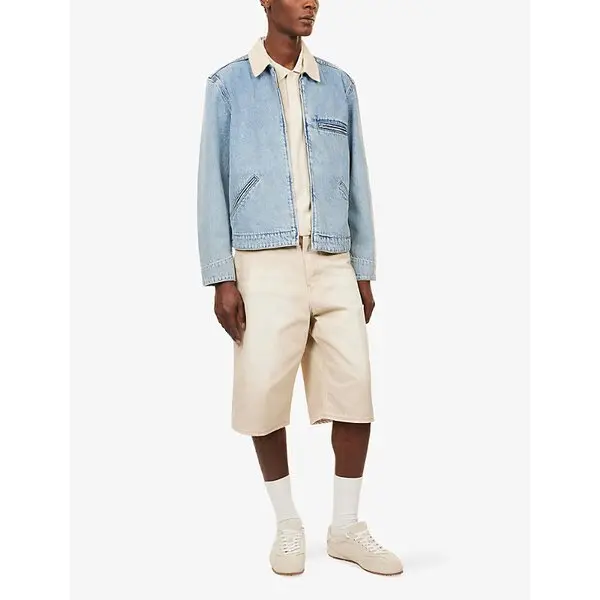Paige Laughlin Zip-up Denim Jacket - Moby