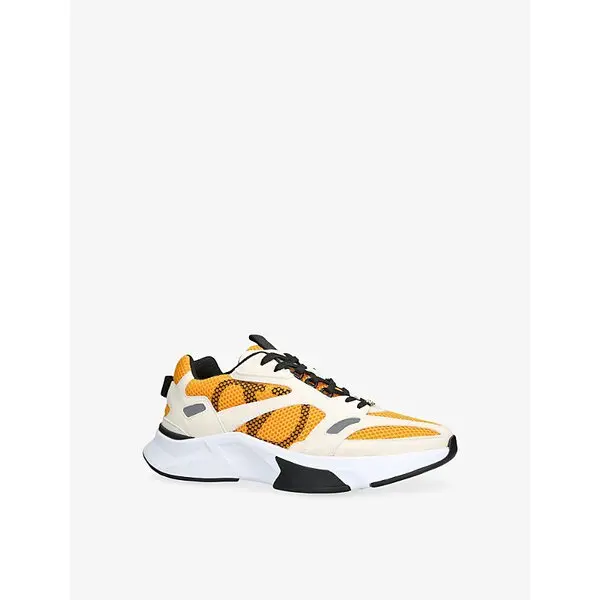 Valentino Garavani Demivee Mesh And Suede Trainers - White/comb