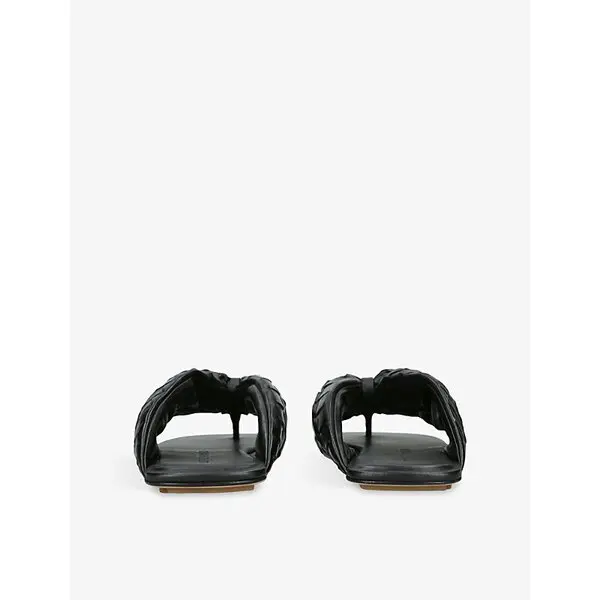 Bottega Veneta Padded Intrecciato Leather Sandals