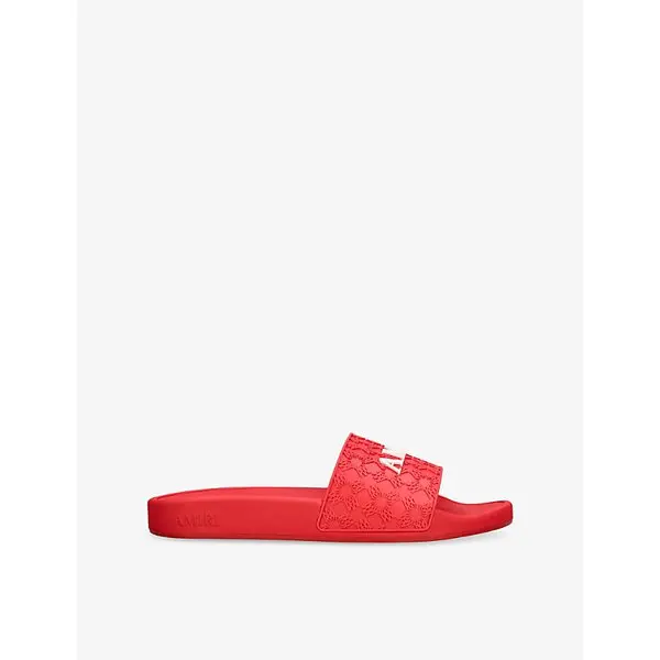 Amiri Ma Quad Rubber Sliders - Red