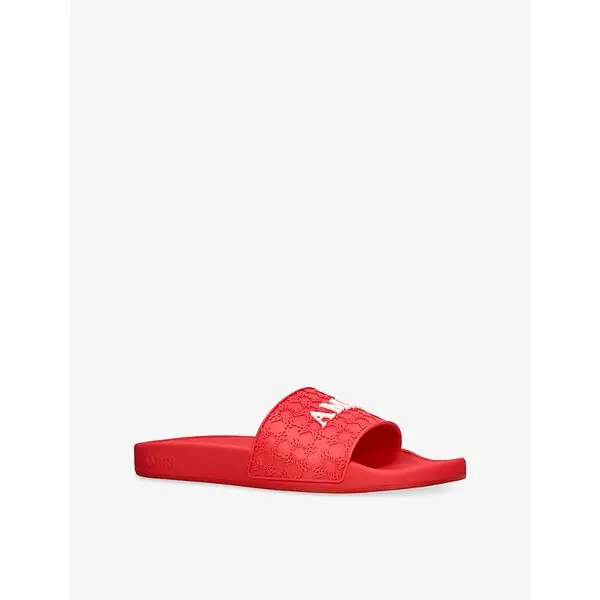 Amiri Ma Quad Rubber Sliders - Red
