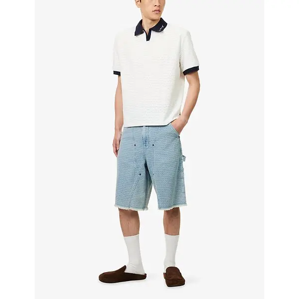 HONOR THE GIFT Novelty Frayed Denim Shorts