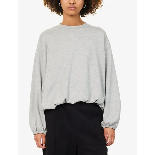 4TH & RECKLESS Balloon Sleeve Bubble Hem Sweatshirt