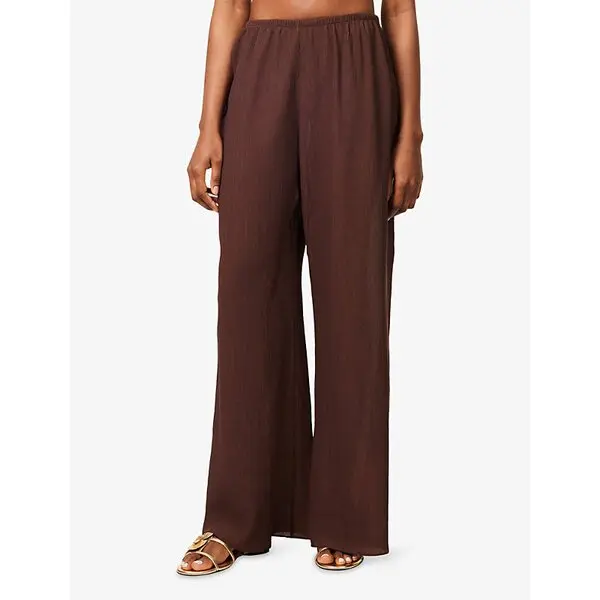 AWAY THAT DAY Wide-leg Woven Trousers