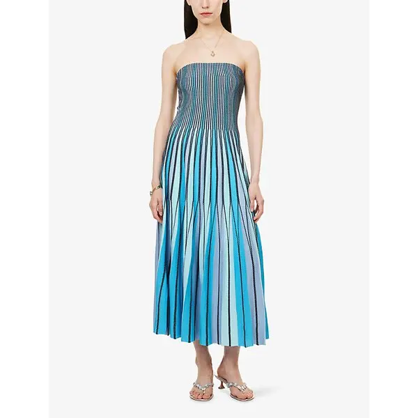 Simkhai Striped Knit Midi Dress
