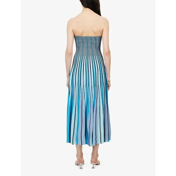 Simkhai Striped Knit Midi Dress