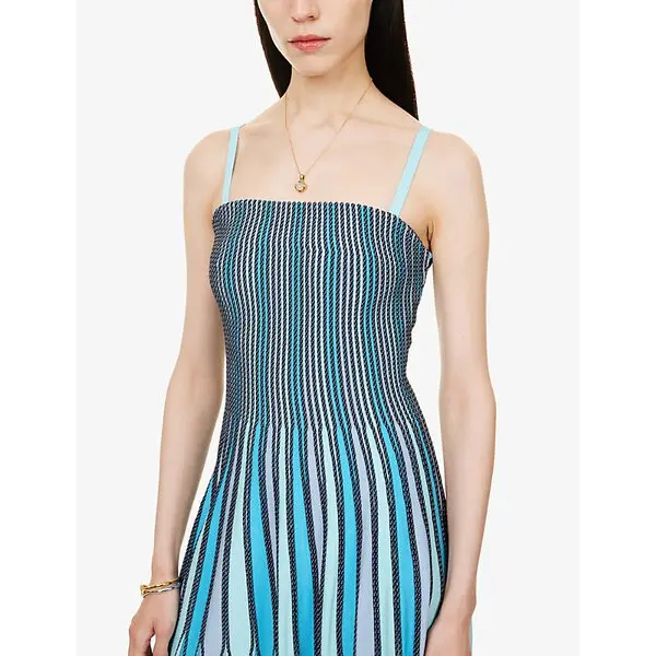 Simkhai Striped Knit Midi Dress