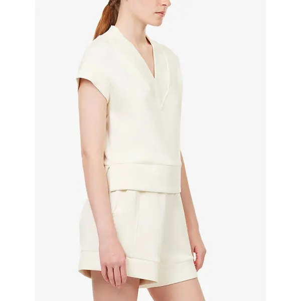 Varley Gracee Doublesoft V-neck Woven Top