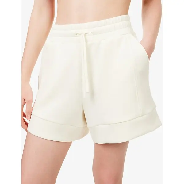 Varley High-rise Jersey Shorts - Pristine