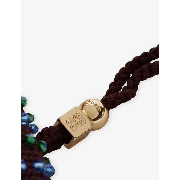 Sandro Handmade Crochet Fish Charm With Gold-tone Hardware - Brown