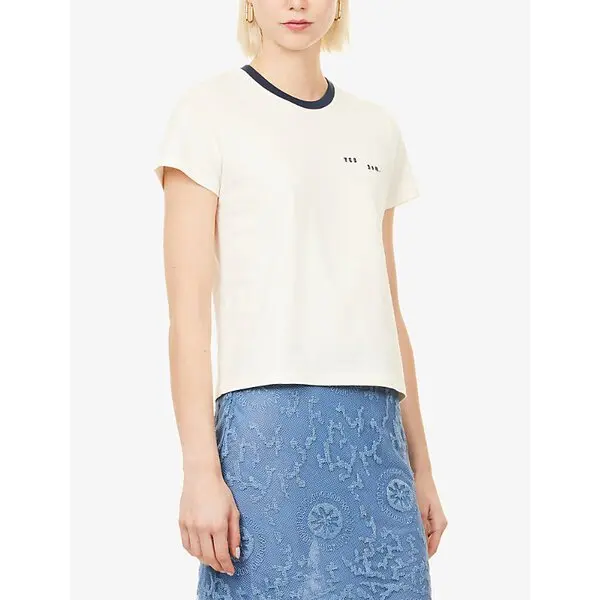 SIR. Crew-neck Short-sleeve T-shirt - Ecru