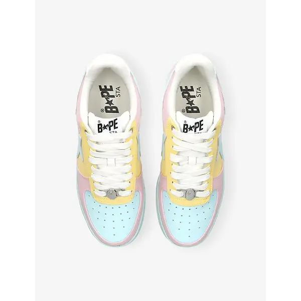 A BATHING APE Sta Icon #6 M2 Leather Trainers