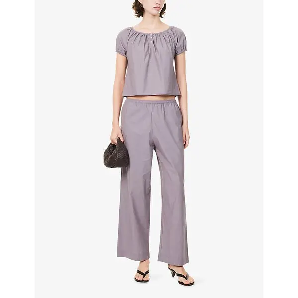 DEIJI STUDIOS Ease Straight-leg Cotton Trousers