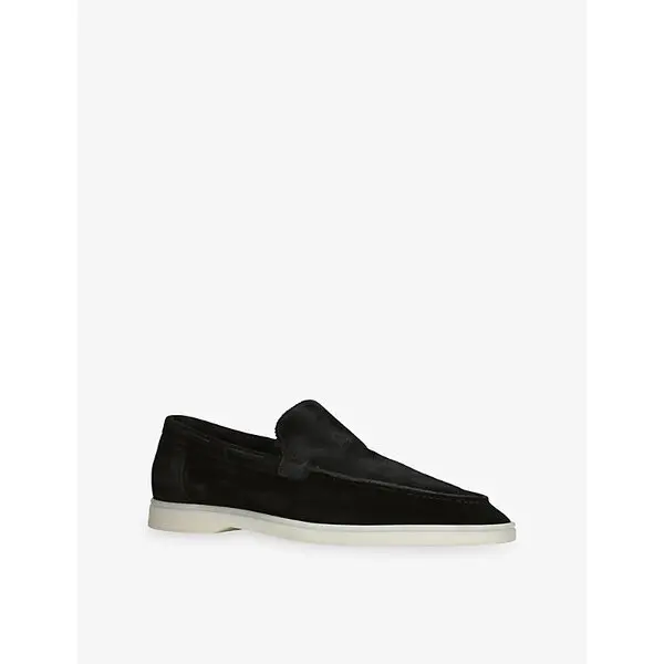 AURELIEN Aurélien Suede Loafers - Blk/white