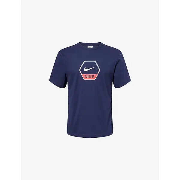 Nike Logo-print Crew-neck Cotton T-shirt