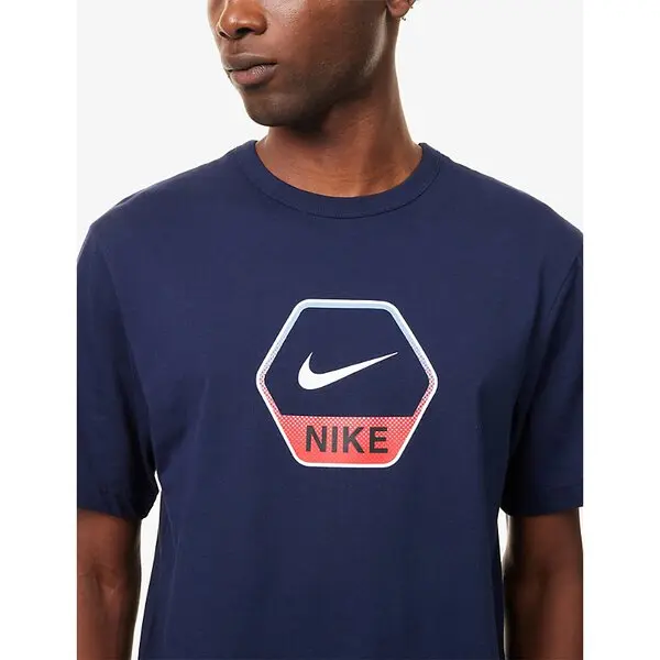 Nike Logo-print Crew-neck Cotton T-shirt