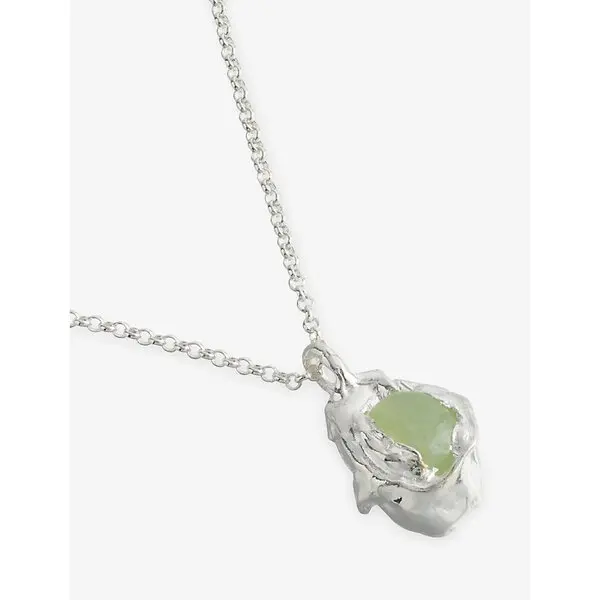 SIMUERO Sterling Prehnite Necklace