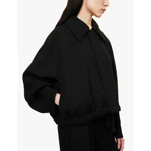 Victoria Beckham Arden Wool Bomber Jacket