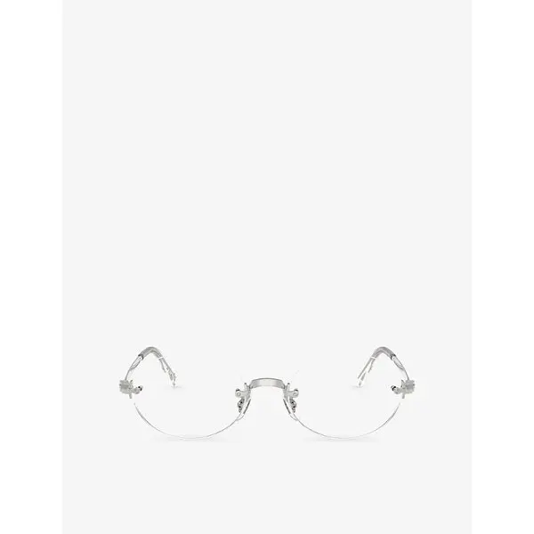 Ray-ban Round Frame Metal Optical Glasses - Silver