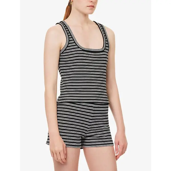 TALA Stripe Scoop-neck Knitted Vest