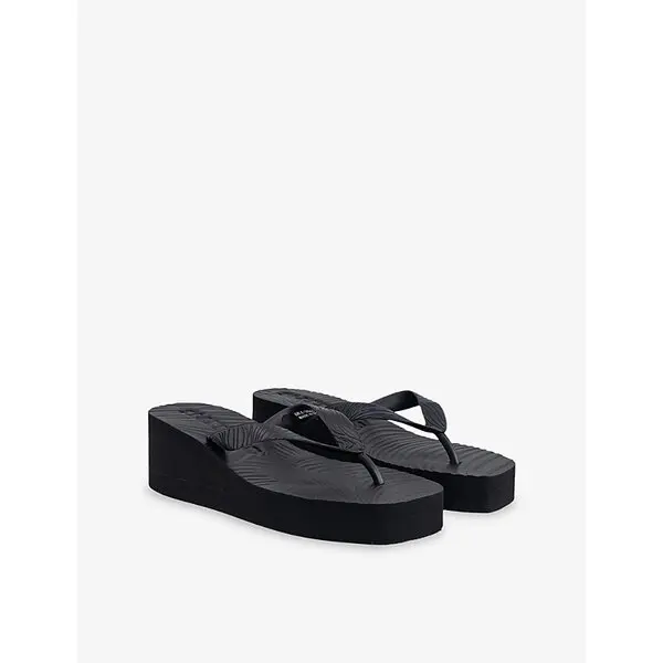 VELOUR High Platform Rubber Flip Flops