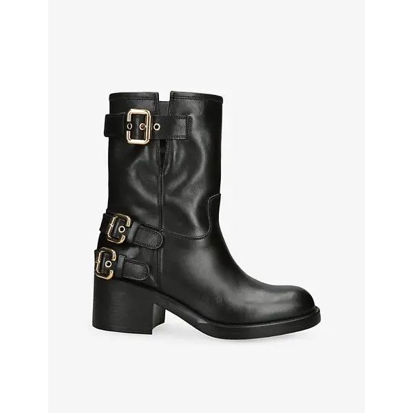 Chloé Dakota Buckled Leather Ankle Boots