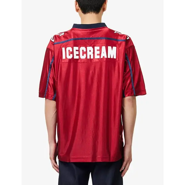 ICECREAM Embroidered Oversized Jersey Football Shirt
