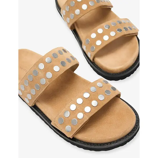 Whistles Studded Leather Slides