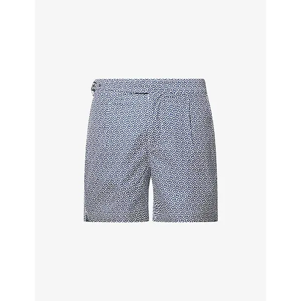 BELIER Bélier Labyrinth Printed Swim Shorts - Navy