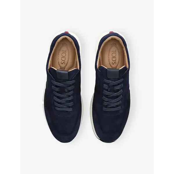 TOD'S Suede Lace-up Trainers - Navy