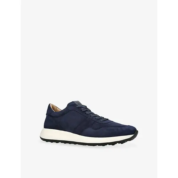 TOD'S Suede Lace-up Trainers - Navy