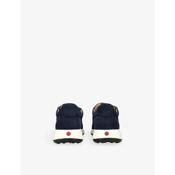 TOD'S Suede Lace-up Trainers - Navy