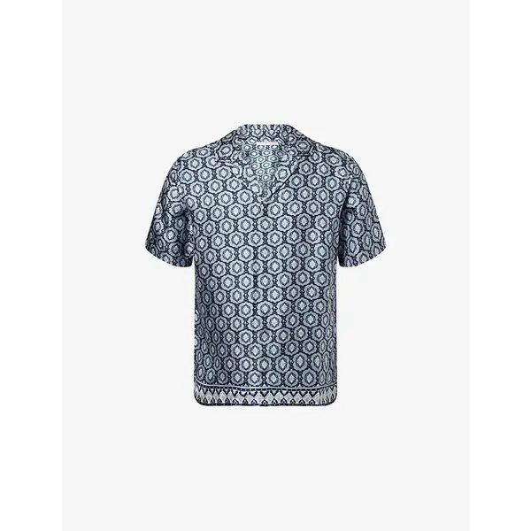 Orlebar Brown Maitan Printed Silk Shirt