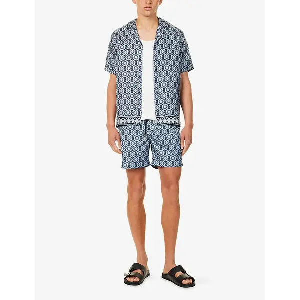 Orlebar Brown Maitan Printed Silk Shirt