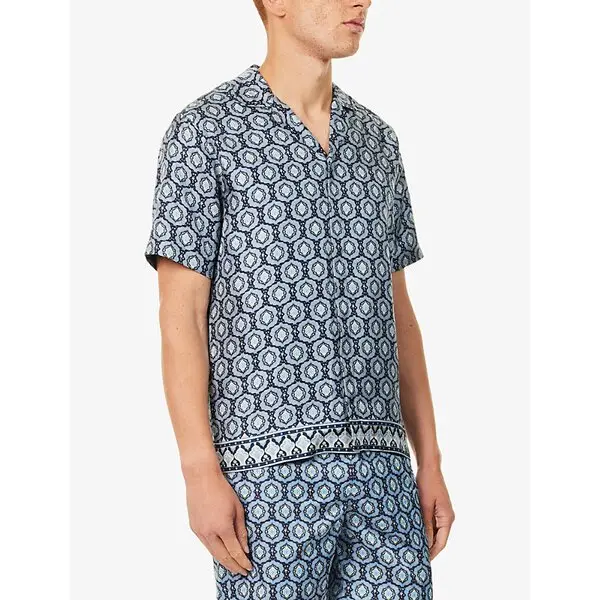Orlebar Brown Maitan Printed Silk Shirt