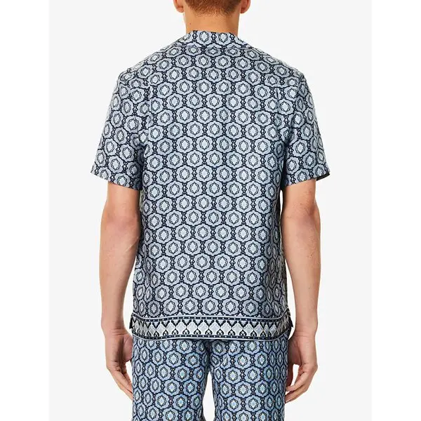 Orlebar Brown Maitan Printed Silk Shirt