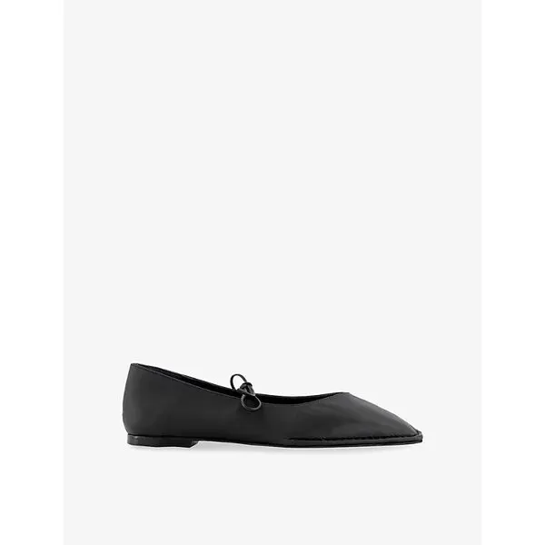 ALOHAS Sway Square-toe Leather Pumps