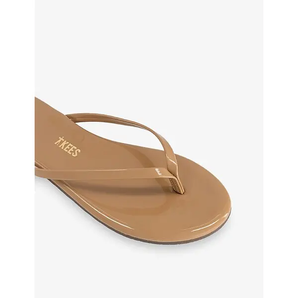 Tkees Lily Nude Foundations Leather Flip-flops - Cocobutter Gloss