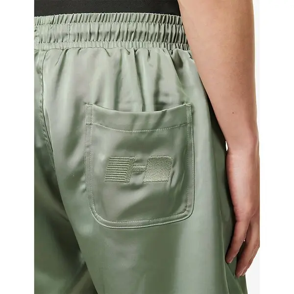 HONOR THE GIFT Drawstring Relaxed-fit Satin Shorts