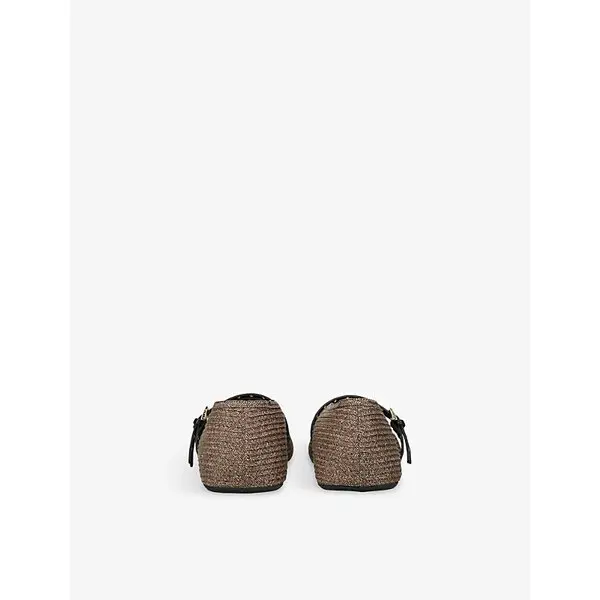 Alaïa Azzedine Woven Ballerina Flats With Buckle Fastening